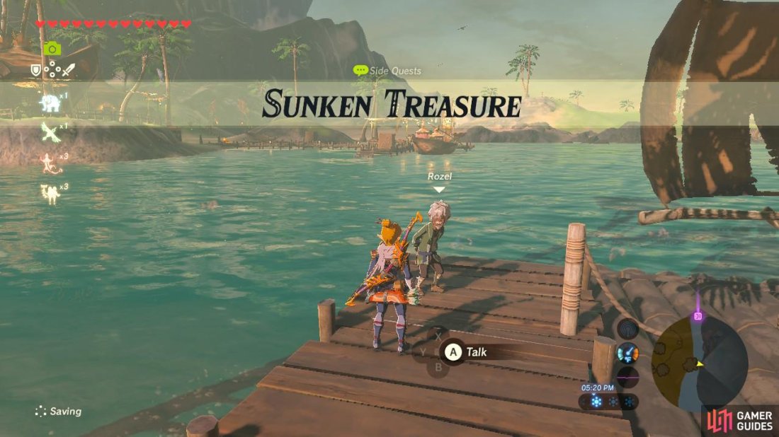 Sunken Treasure - Faron Region - Side Quests | The Legend of Zelda ...